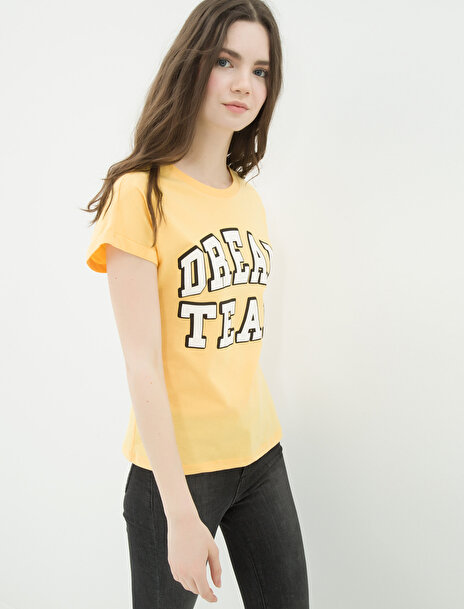 Koton Kadın Yazılı Baskılı T-Shirt