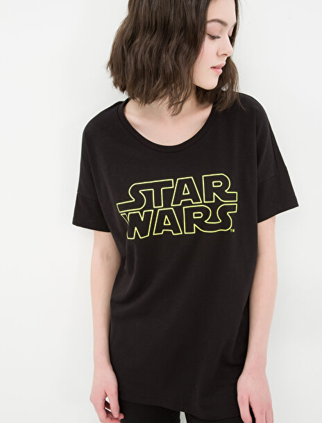Koton Kadın Star Wars Baskılı T-Shirt Koton Kadın Star Wars Baskılı T-Shirt