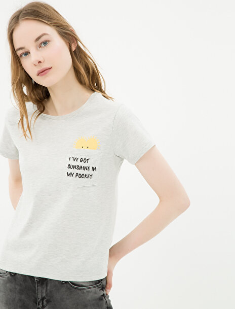 Koton Kadın Yazılı Baskılı T-Shirt