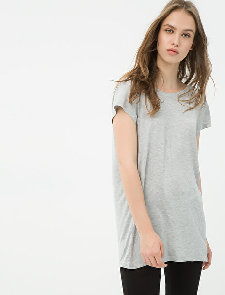 Koton Kadın Bisiklet Yaka T-Shirt