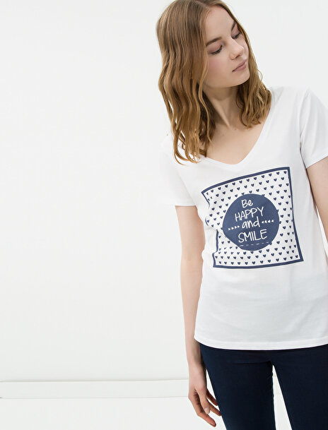 Koton Kadın Baskılı T-Shirt