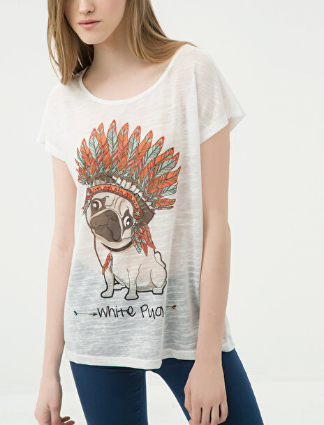 Koton Kadın Baskılı T-Shirt