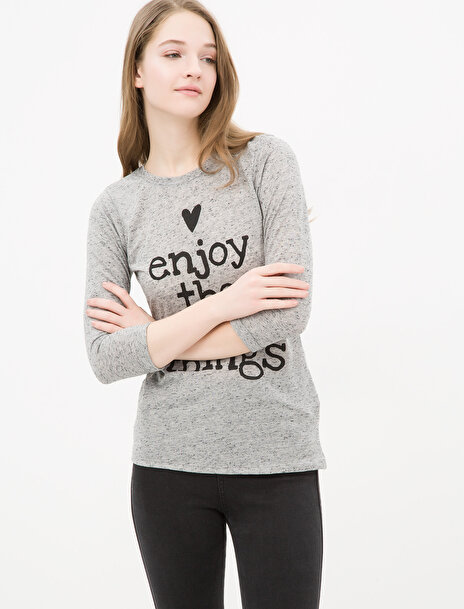 Koton Kadın Yazılı Baskılı T-Shirt