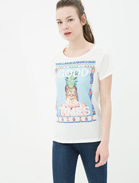 Koton Kadın Baskılı T-Shirt