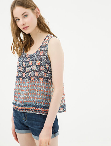 Koton Kadın Çiçek Desenli Bluz