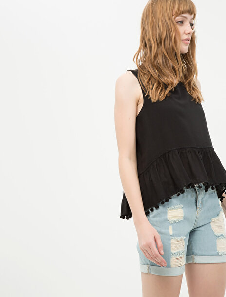 Koton Kadın Bisiklet Yaka Bluz