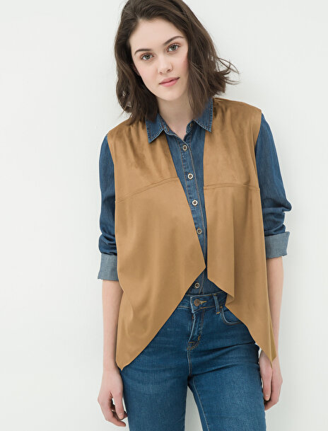 Koton Kadın Asimetrik Kesim Yelek