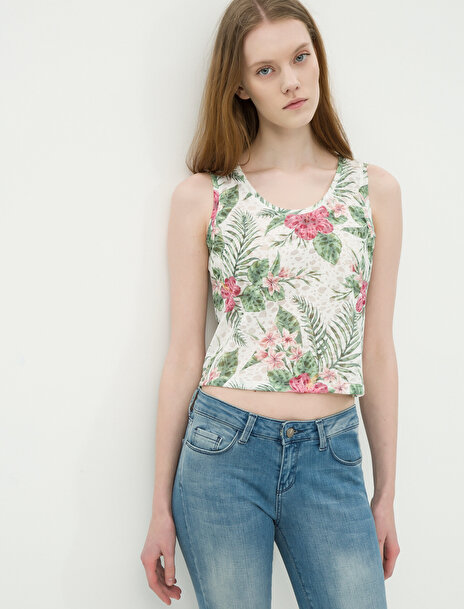 Koton Kadın Çiçek Desenli Bluz