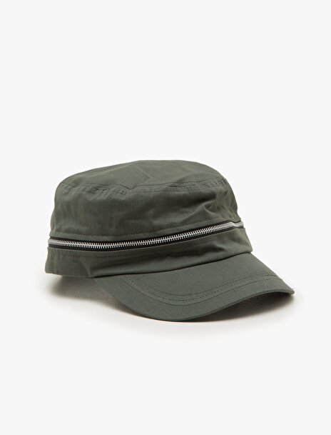 Koton Kadın Fermuar Detaylı Şapka