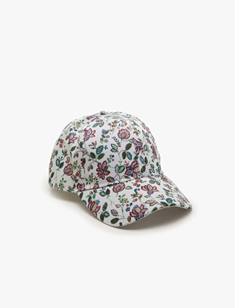 Koton Kadın Çiçekli  Desenli Şapka