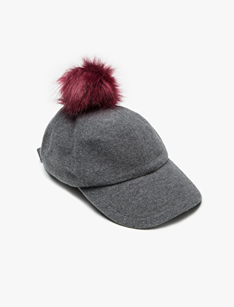 Koton Kadın Ponpon Detaylı Şapka