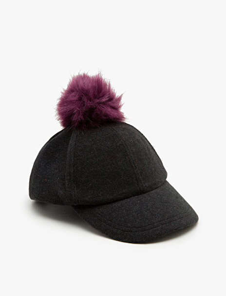 Koton Kadın Ponpon Detaylı Şapka