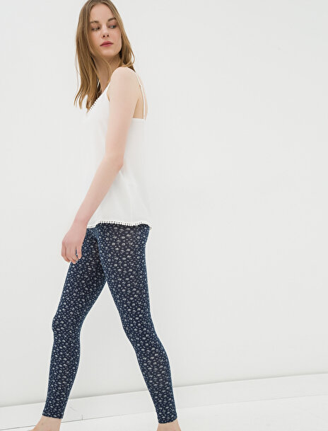 Koton Kadın Çiçek Desenli Tayt