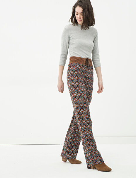 Koton Kadın Etnik Desenli Pantolon