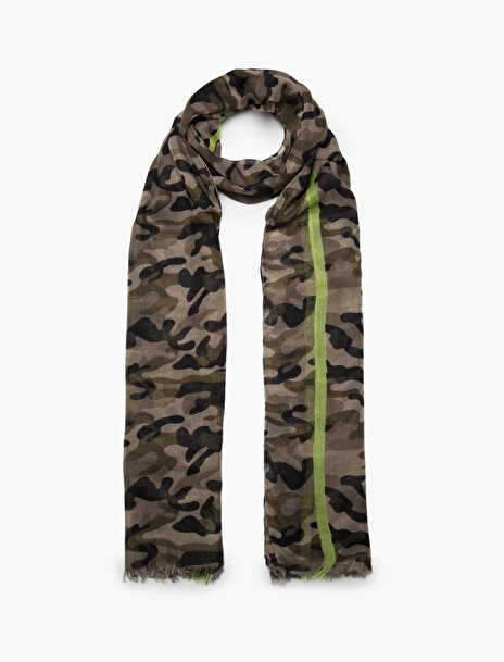 Koton Kadın Kamuflaj Desenli Sal