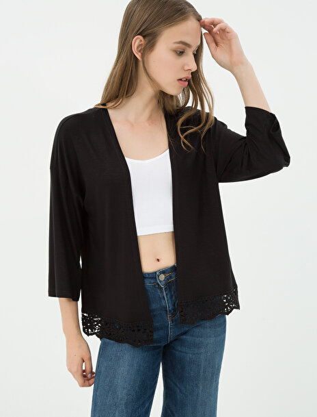 Koton Kadın Dantel Detaylı Bolero