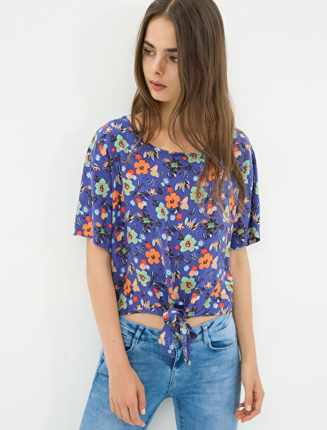 Koton Kadın Çiçek Desenli Bluz