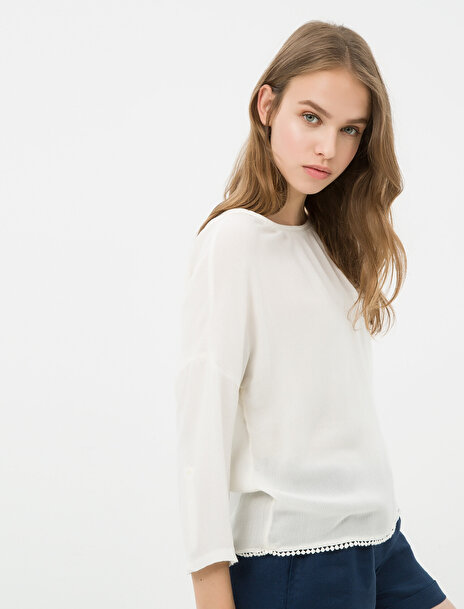 Koton Kadın Rahat Kesim Bluz Koton Kadın Rahat Kesim Bluz