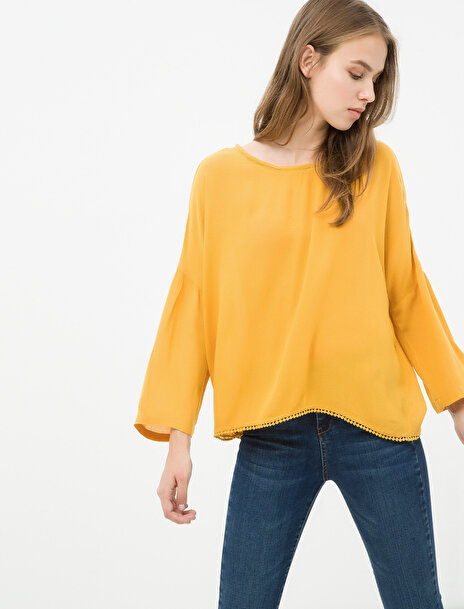 Koton Kadın Rahat Kesim Bluz Koton Kadın Rahat Kesim Bluz