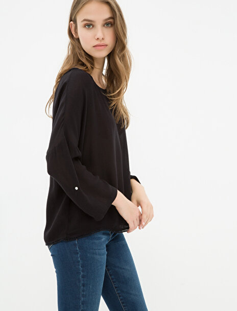 Koton Kadın Rahat Kesim Bluz Koton Kadın Rahat Kesim Bluz