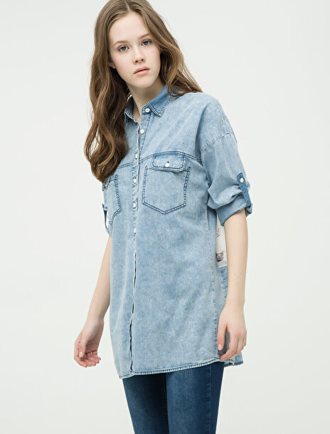 Koton Kadın Denim Gömlek