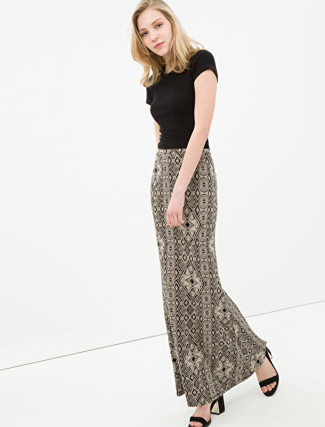 Koton Kadın Etnik Desenli Etek