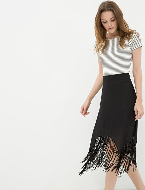 Koton Kadın Püskül Detaylı Etek