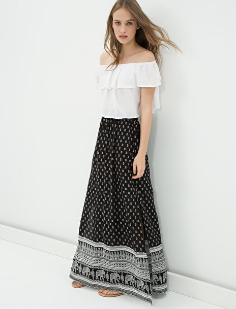 Koton Kadın Etnik Desenli Etek
