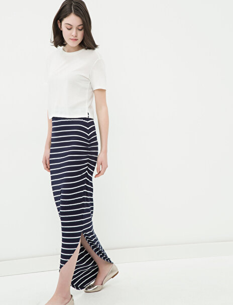 Koton Kadın Çizgili Etek