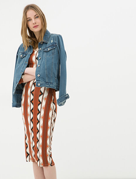 Koton Kadın Etnik Desenli Elbise