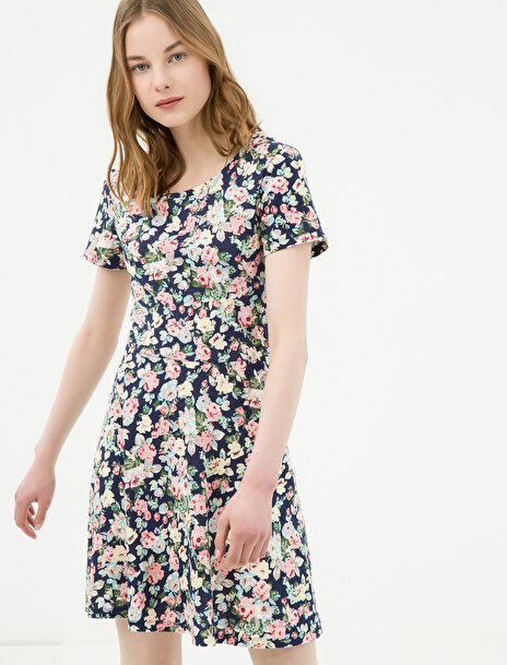 Koton Kadın Çiçek Desenli Elbise