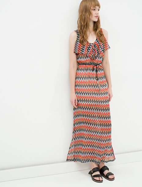 Koton Kadın Etnik Desenli Elbise