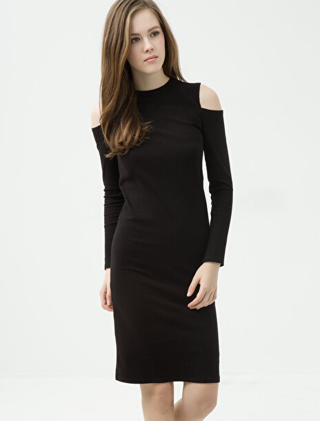 Koton Kadın Omuz Detaylı Elbise