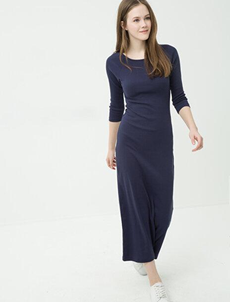 Koton Kadın Kayık Yaka Elbise