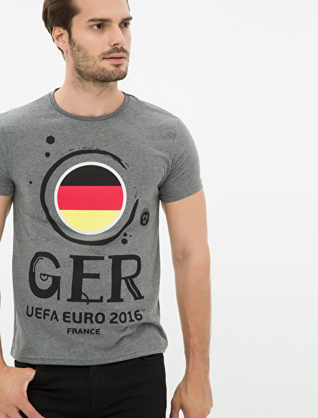 Koton Erkek Euro 2016 Baskılı T-Shirt Koton Erkek Euro 2016 Baskılı T-Shirt