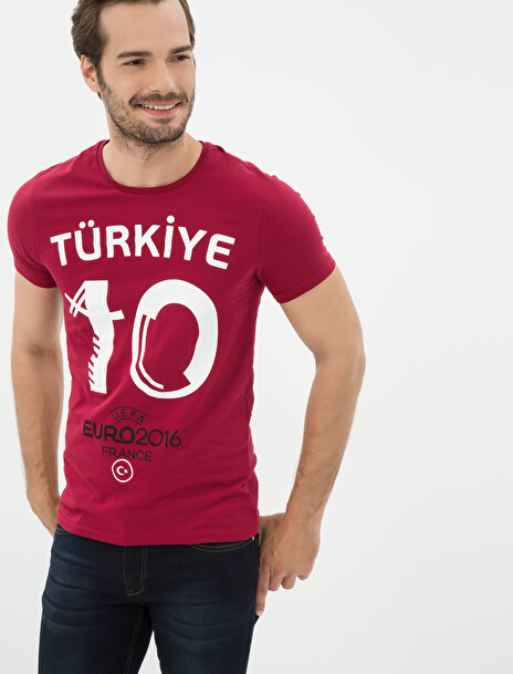 Koton Erkek Euro 2016 Baskılı T-Shirt Koton Erkek Euro 2016 Baskılı T-Shirt