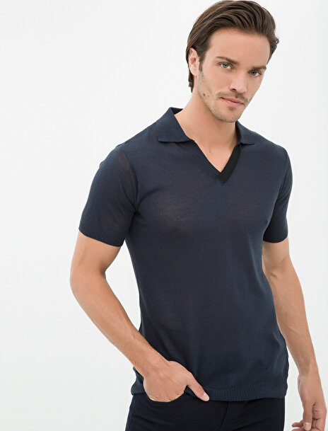 Koton Erkek Gömlek Yaka T-Shirt