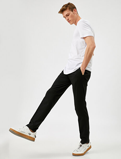 Koton Erkek Dar Paça Chino Pantolon Koton Erkek Dar Paça Chino Pantolon