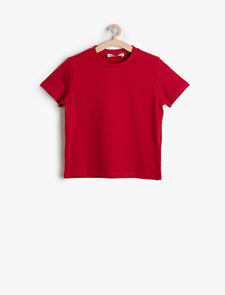 Koton Erkek Çocuk Bisiklet Yaka T-Shirt