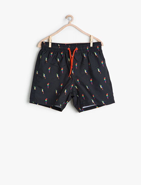 Koton Erkek Çocuk Beli Bağlamalı Deniz Şortu