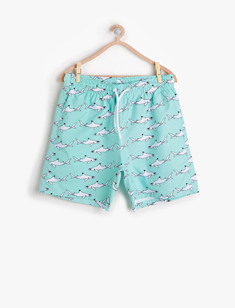 Koton Erkek Çocuk Beli Bağlamalı Deniz Şortu