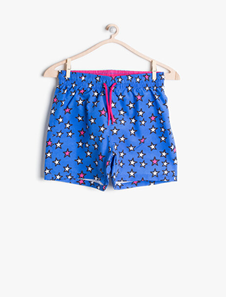 Koton Erkek Çocuk Beli Bağlamalı Deniz Şortu