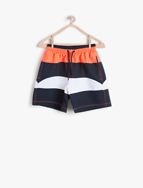 Koton Erkek Çocuk Desenli Deniz Şortu