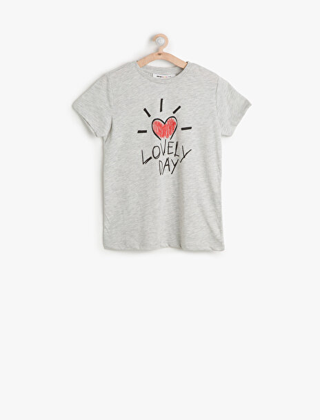 Koton Kız Çocuk Baskılı T-Shirt