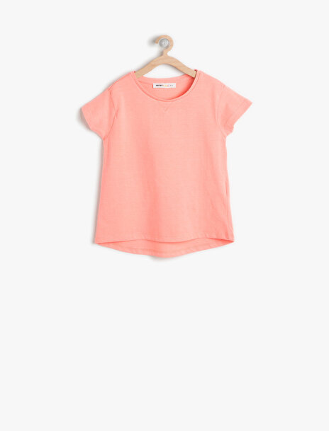Koton Kız Çocuk Rahat Kesim T-Shirt