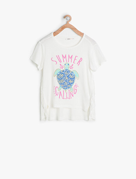 Koton Kız Çocuk Baskılı T-Shirt