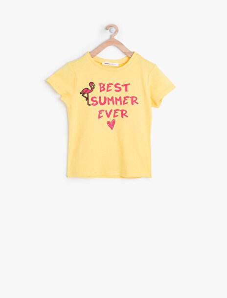 Koton Kız Çocuk Baskılı T-Shirt