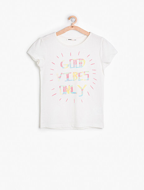 Koton Kız Çocuk Baskılı T-Shirt
