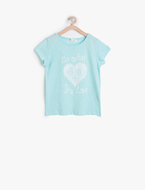 Koton Kız Çocuk Baskılı T-Shirt