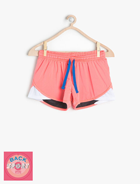 Koton Kız Çocuk Beli Bağcıklı Mini Şort